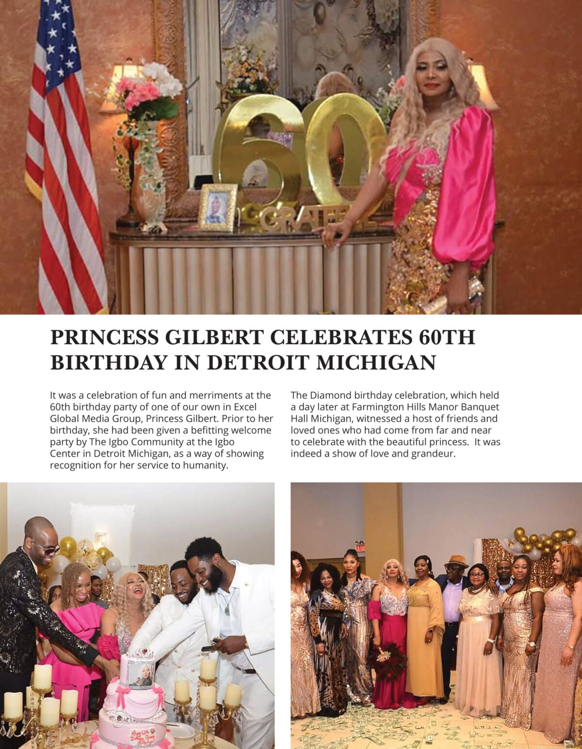 PRINCESS GILBERT CELEBRATES 60TH BIRTHDAY IN DETROIT MICHIGAN - Excel ...